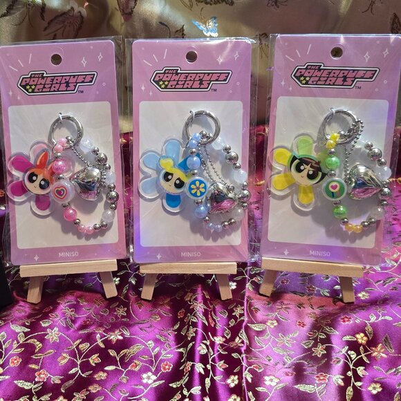 Miniso | Accessories | Miniso Powerpuff Girls Keychain Set | Poshmark